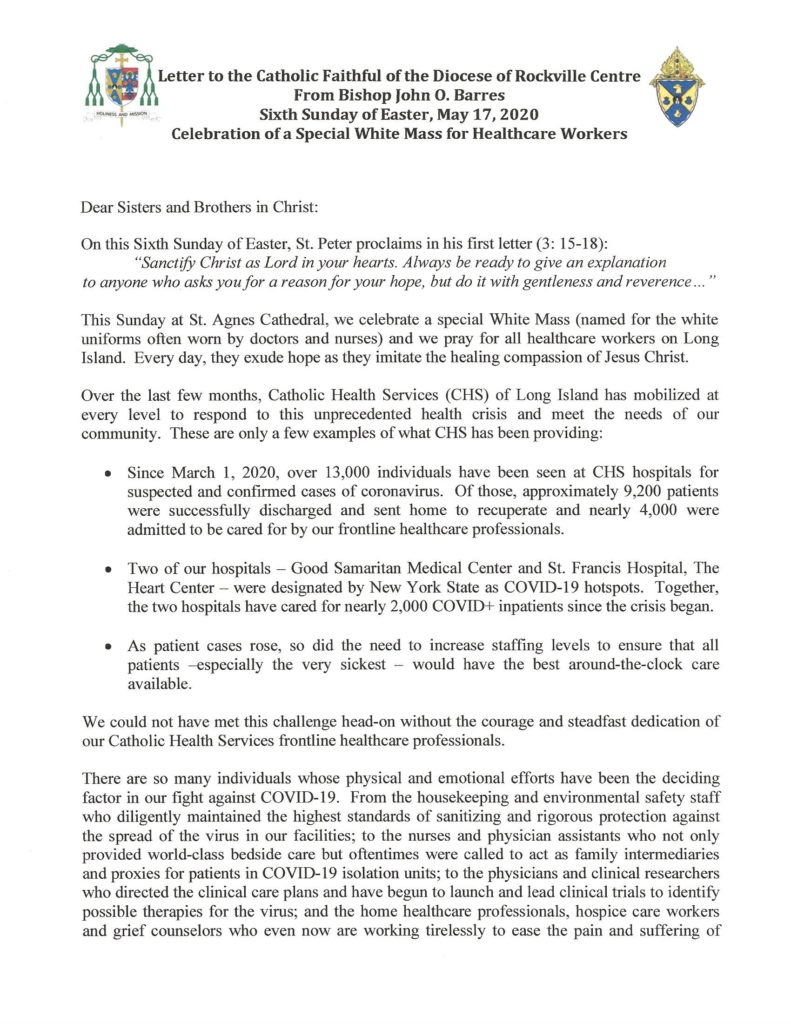 Letter from our Bishop: - St. Andrew R.C. Church